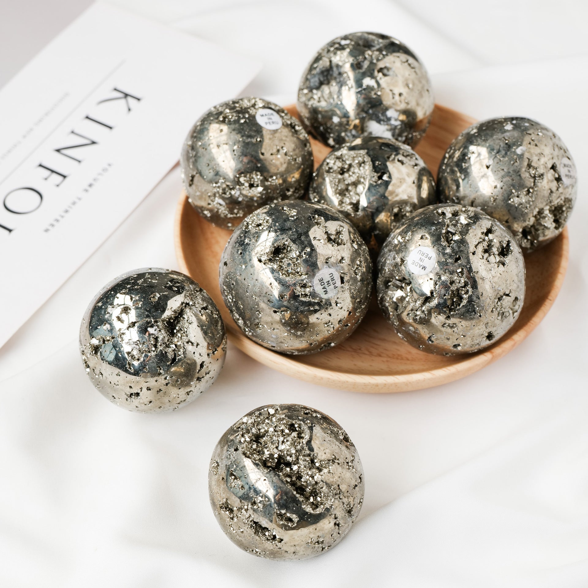 Natural Peruvian Chalcopyrite Crystal Ball Crystal Rough Geode Ball ...